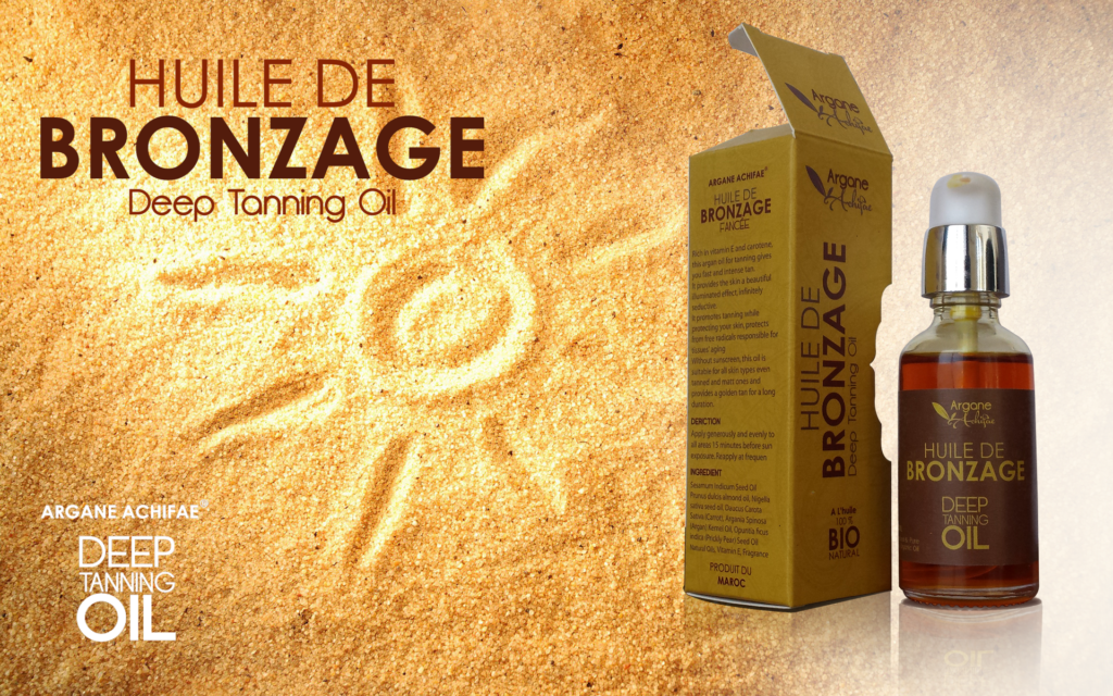 DEEP TANNING OIL OF ARGAN 50ML - Argane Achifae Cosmetics